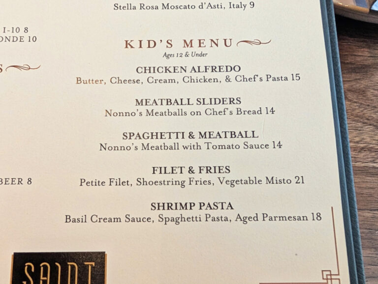 Saint - St Augustine's Delicious, Newest Upscale Italian Restaurant